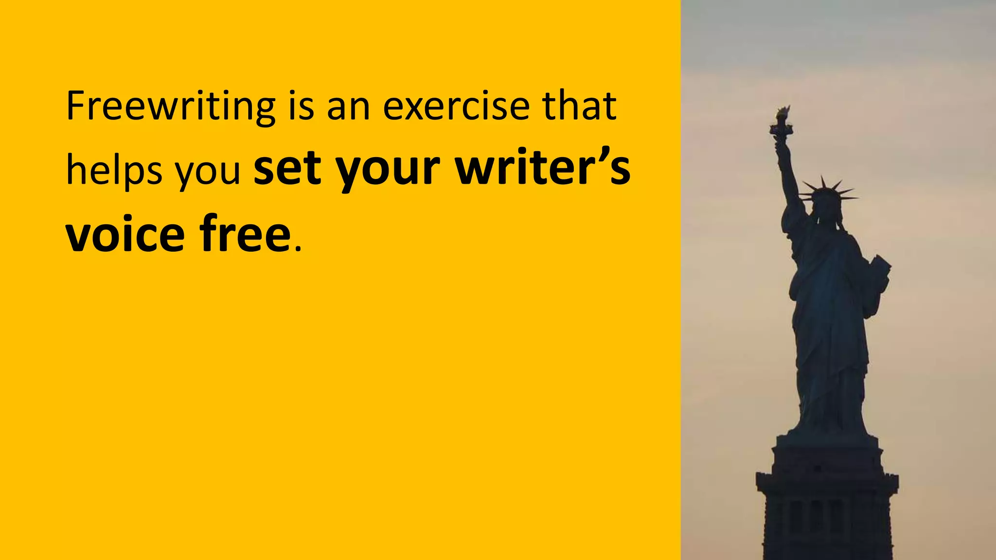 Freewriting exercise | PDF