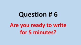 Freewriting exercise | PDF