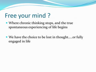 Free your mind | PPTX
