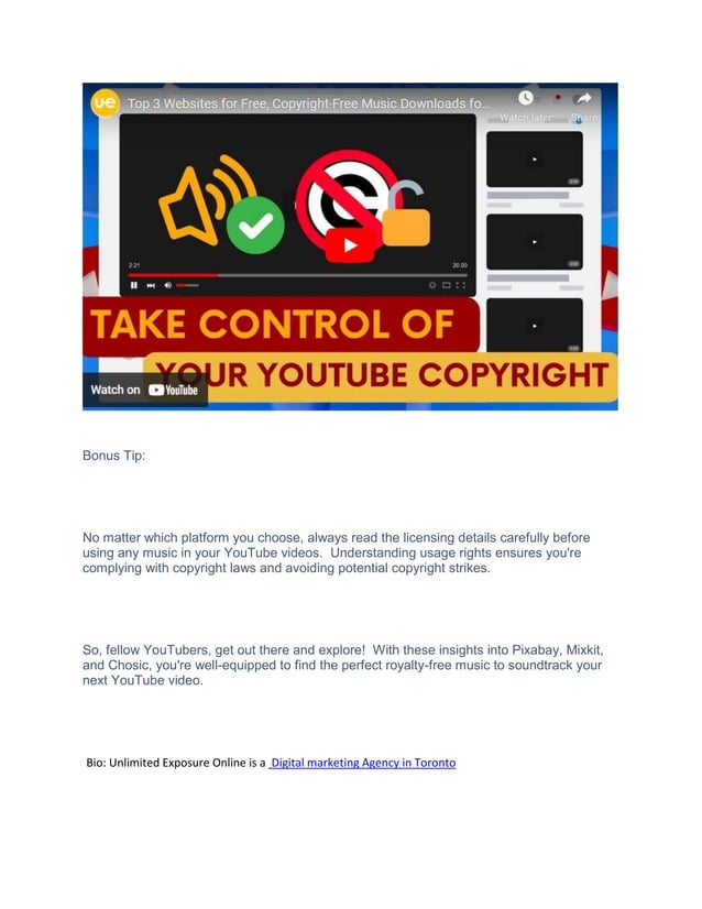 Top 3 Free YouTube Music Download Sources | PDF