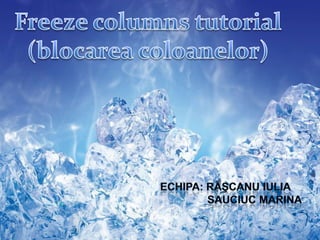 Blocarea coloanelor | PPT