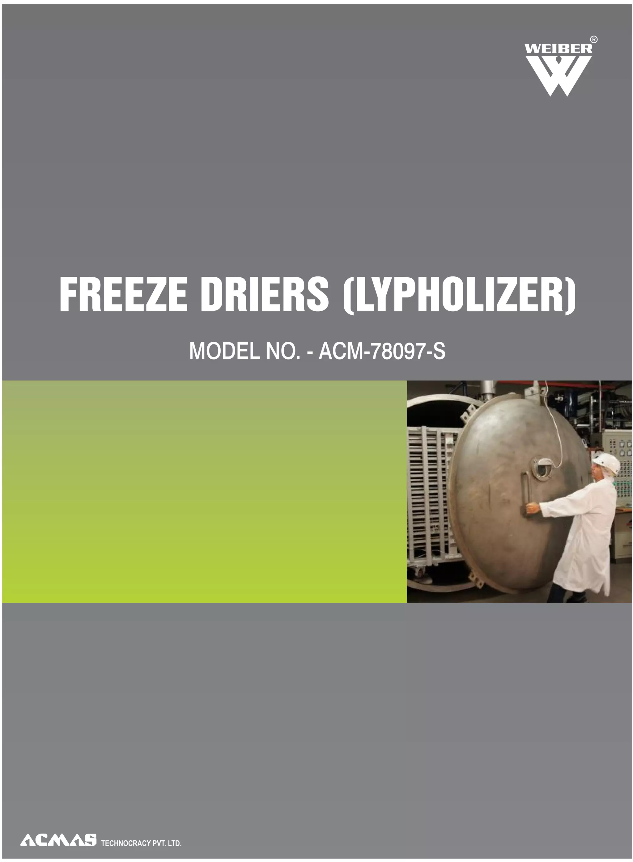 Freeze Driers (Lyophilizers) by ACMAS Technologies Pvt Ltd. | PDF