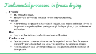 Freeze-drying on Food Preservation technique by low temperature.pptx