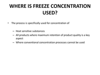 Freeze Concentration | PPTX