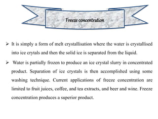 Freeze Concentration | PPTX