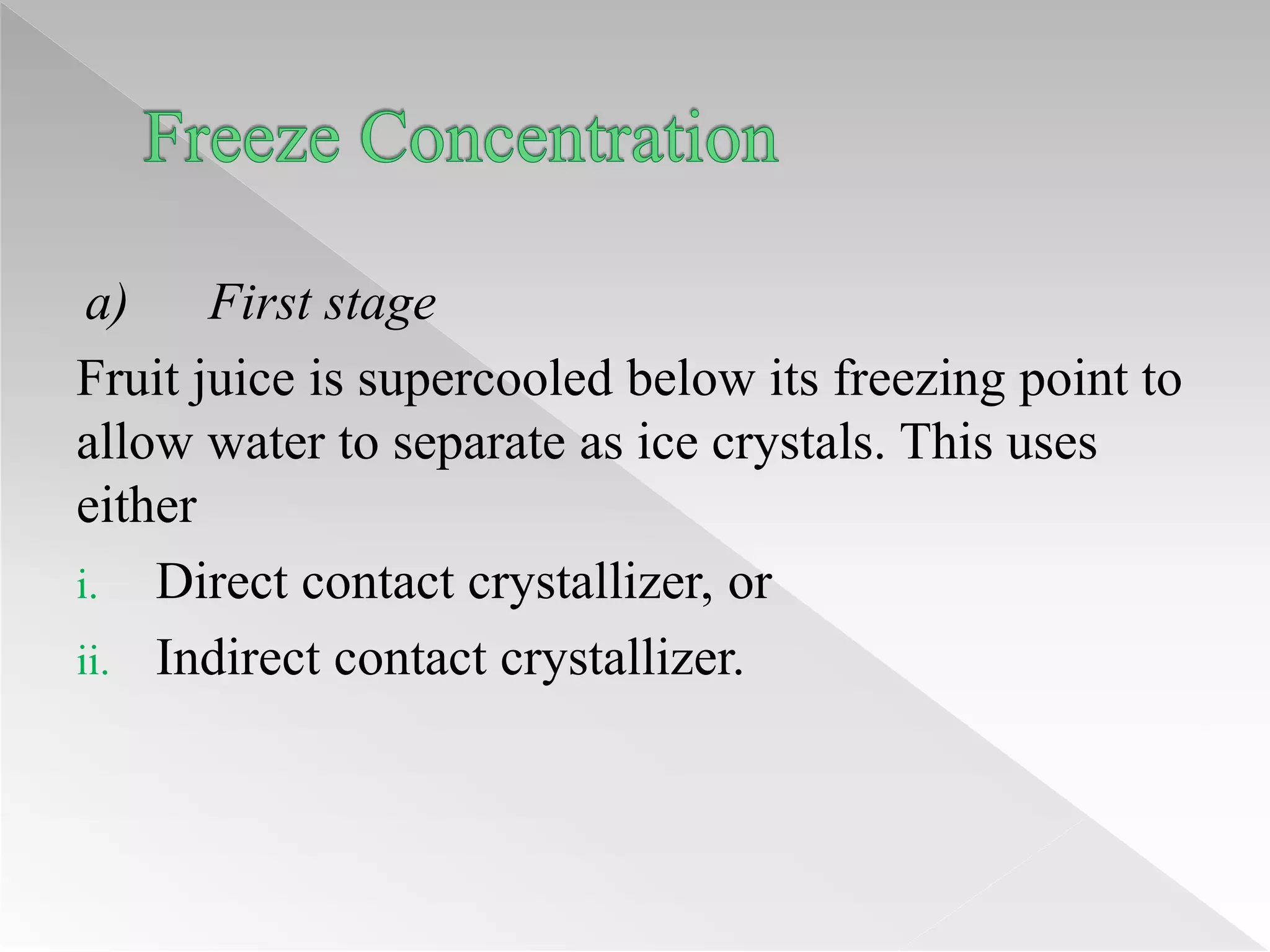 Freeze concentration | PPTX