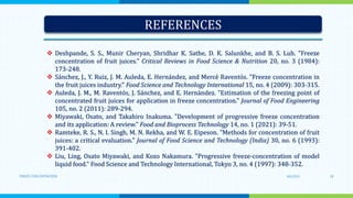 Freeze concentration | PPTX