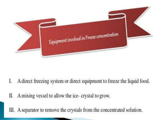 Freeze concentration | PPT | Free Download