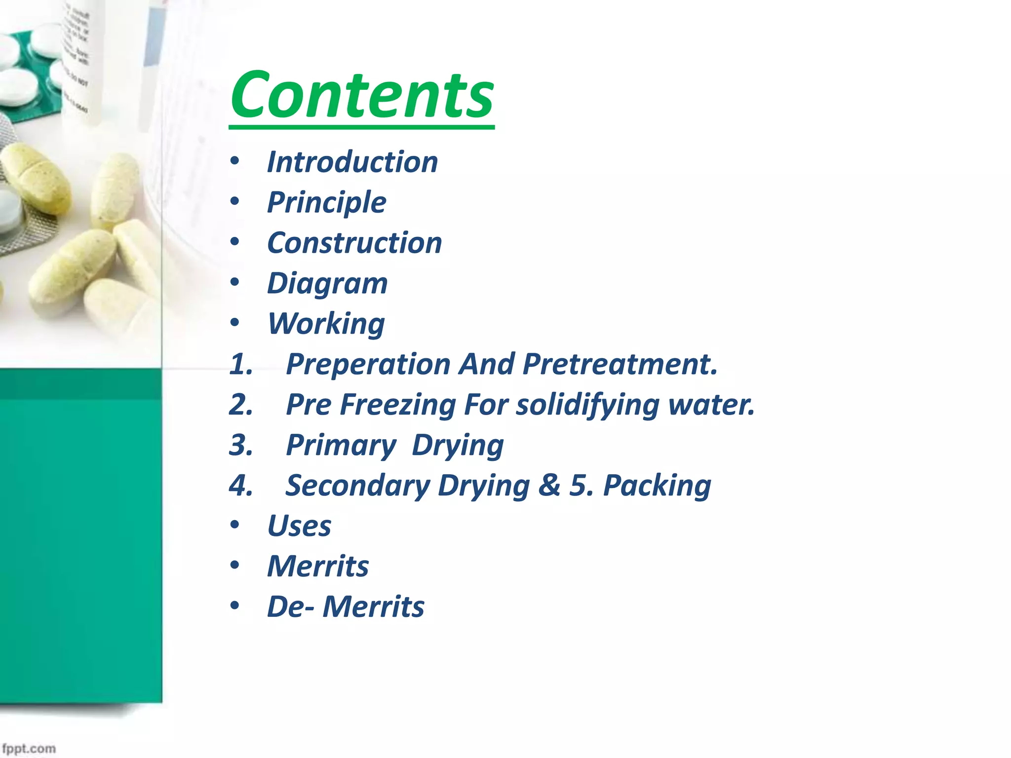 Freeze Dryer- Pharmaceutical Engineering | PPTX