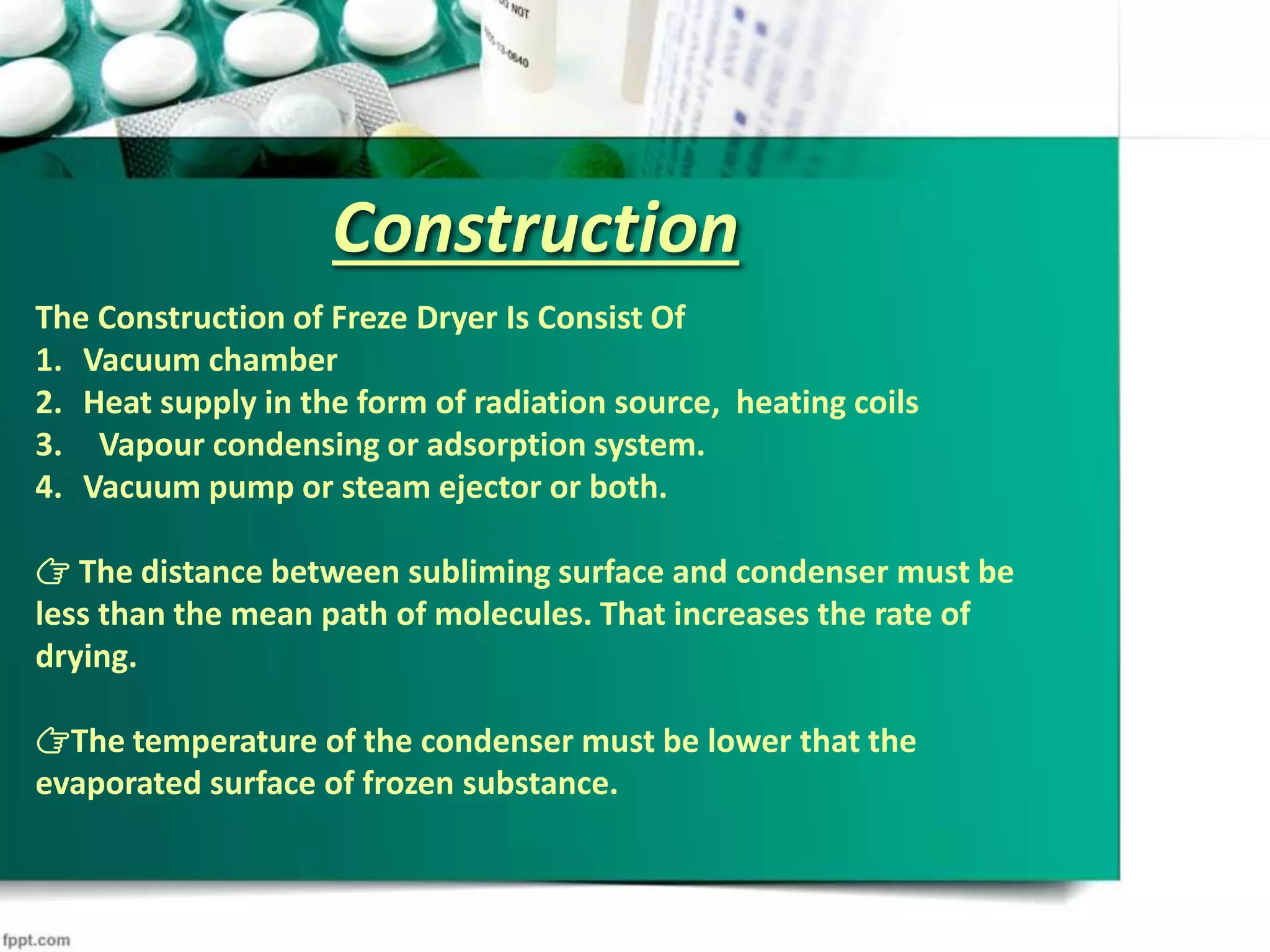 Freeze Dryer- Pharmaceutical Engineering | PPTX