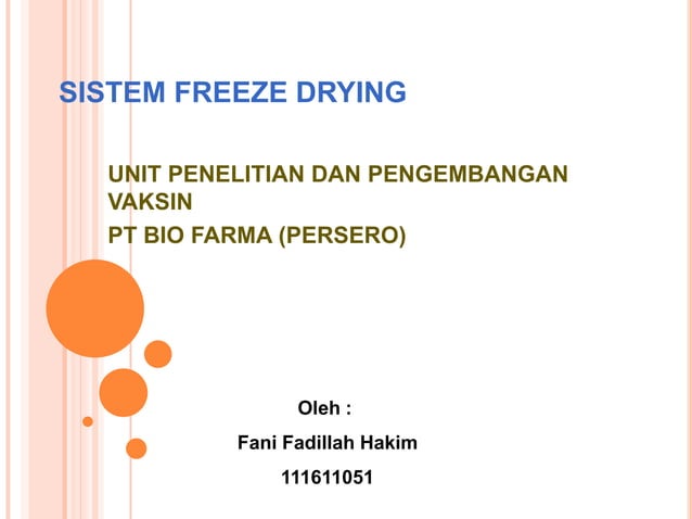 Freeze Drying | PPTX