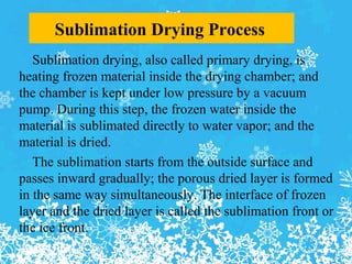 Freeze drying | PPT
