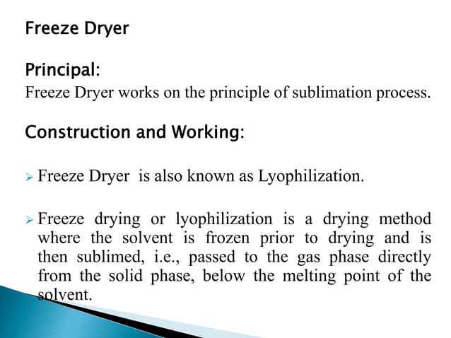 Freeze drying | PPTX