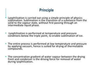 Freeze Drying (Lyophilization)- Pharmaceutical Engineering | PPT