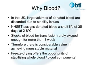 Freeze Drying Of Red Blood Cells | PDF