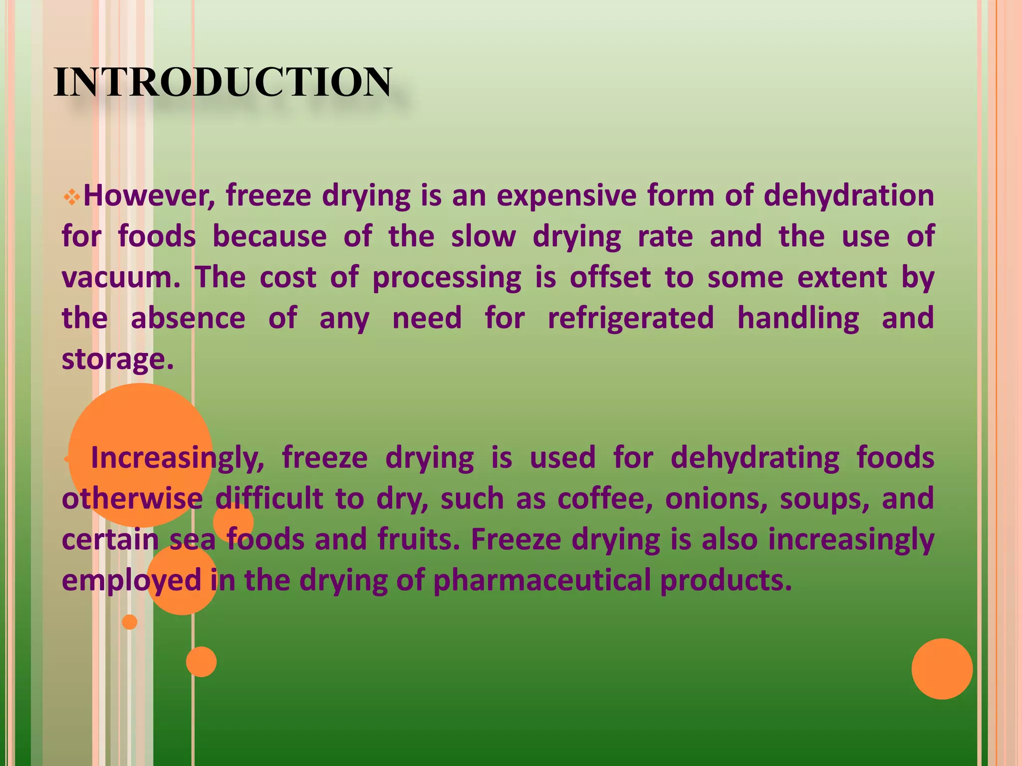 Freeze drying ppt | PPSX