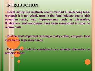 Freeze drying ppt | PPSX