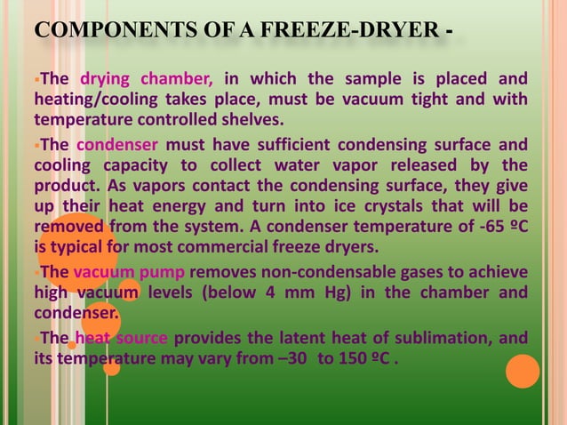 Freeze drying ppt | PPT