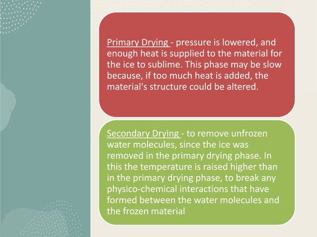 freeze drying ppt and lyophilization.pptx | Chemistry | Science