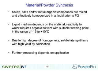 Freeze granulation - A multi-tool for enhanced ceramic processing | PDF ...