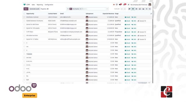 Freeze kanban and list view in the odoo 17 | PPTX