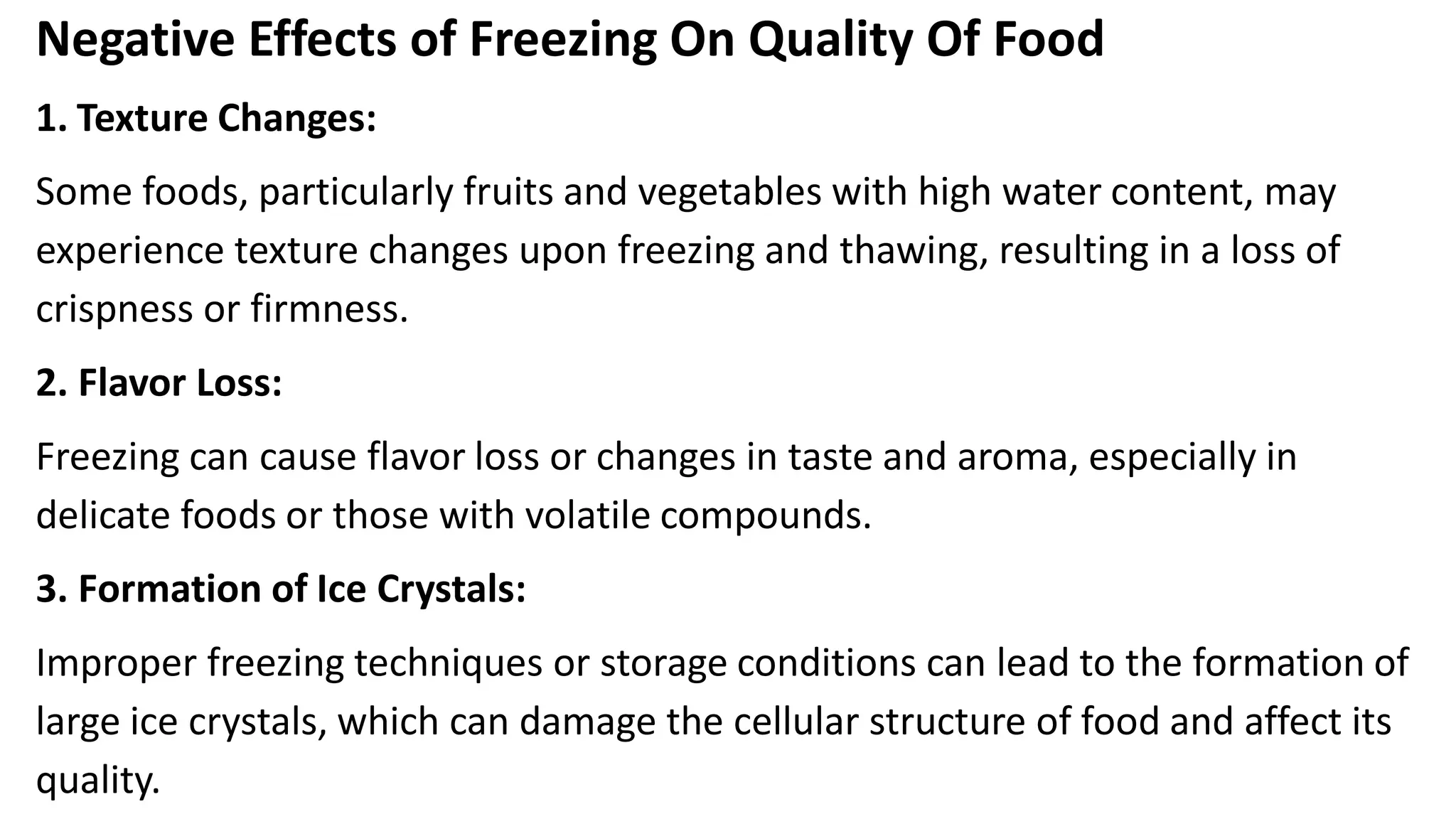 FREEZING IN FOOD PROCESSING AND PRESERVATION | PDF