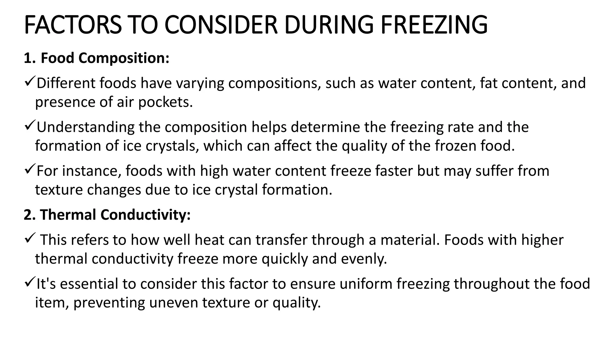 FREEZING IN FOOD PROCESSING AND PRESERVATION | PDF