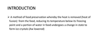 FREEZING IN FOOD PROCESSING AND PRESERVATION | PDF