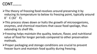 FREEZING IN FOOD PROCESSING AND PRESERVATION | PDF