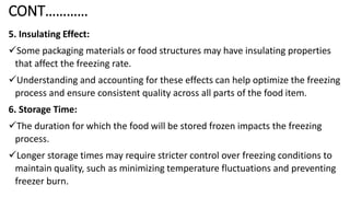 FREEZING IN FOOD PROCESSING AND PRESERVATION | PDF