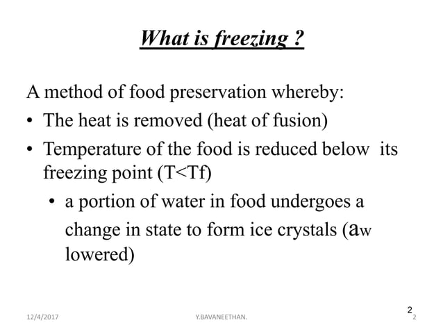 Freezing | PPTX