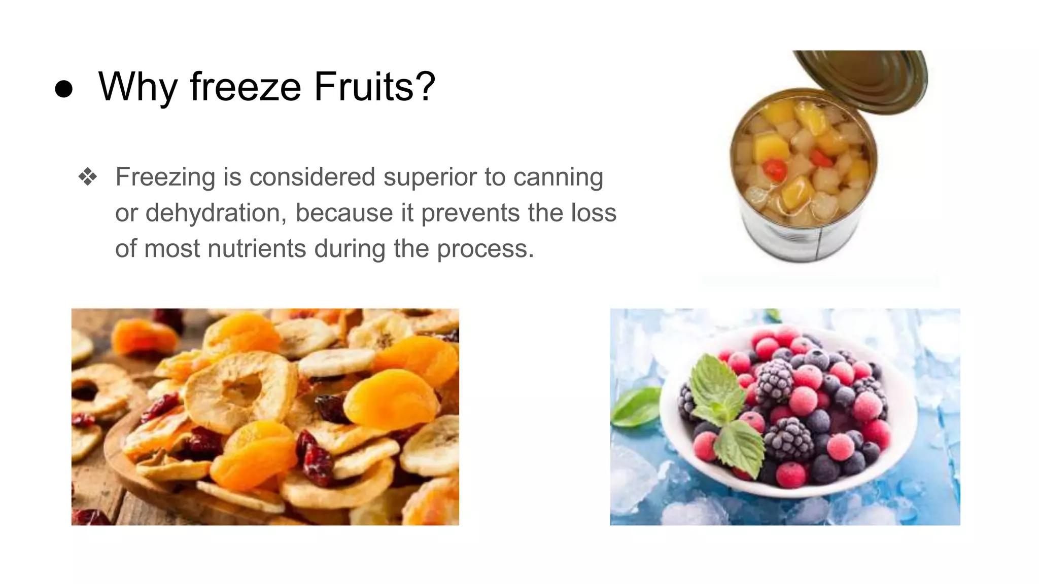 Freezing Food as a preservative technique | PPTX