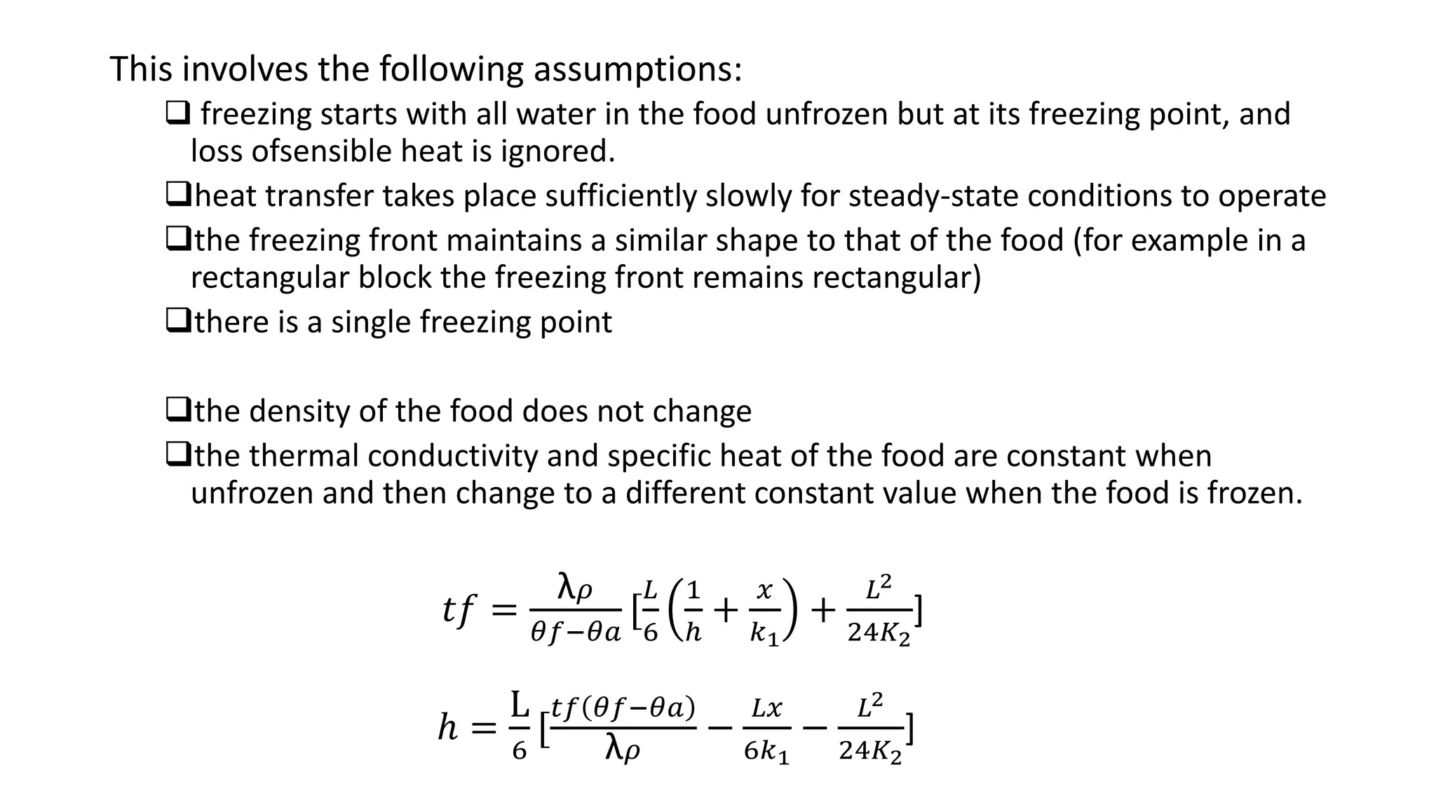 Freezing curve, freezing system & freezing time | PPTX