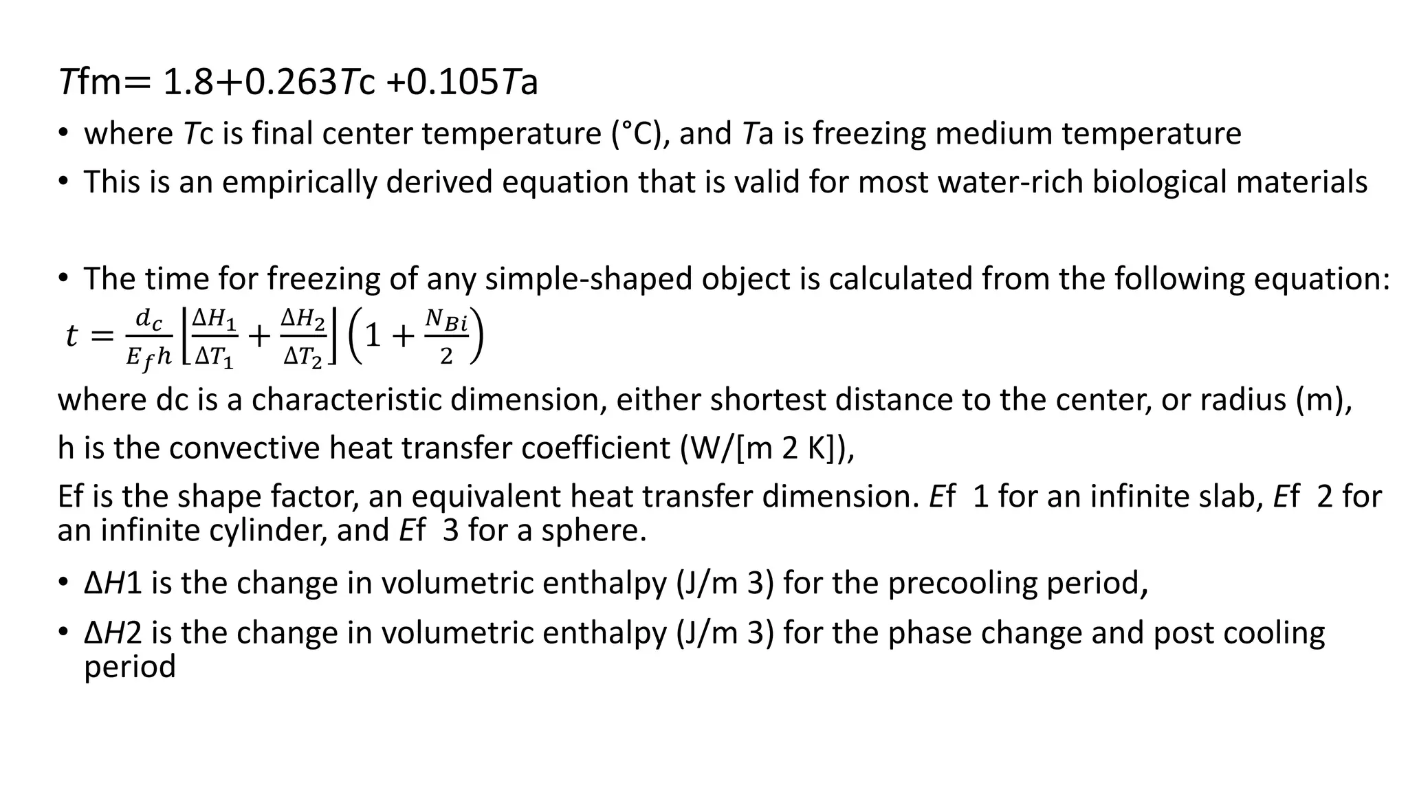 Freezing curve, freezing system & freezing time | PPTX