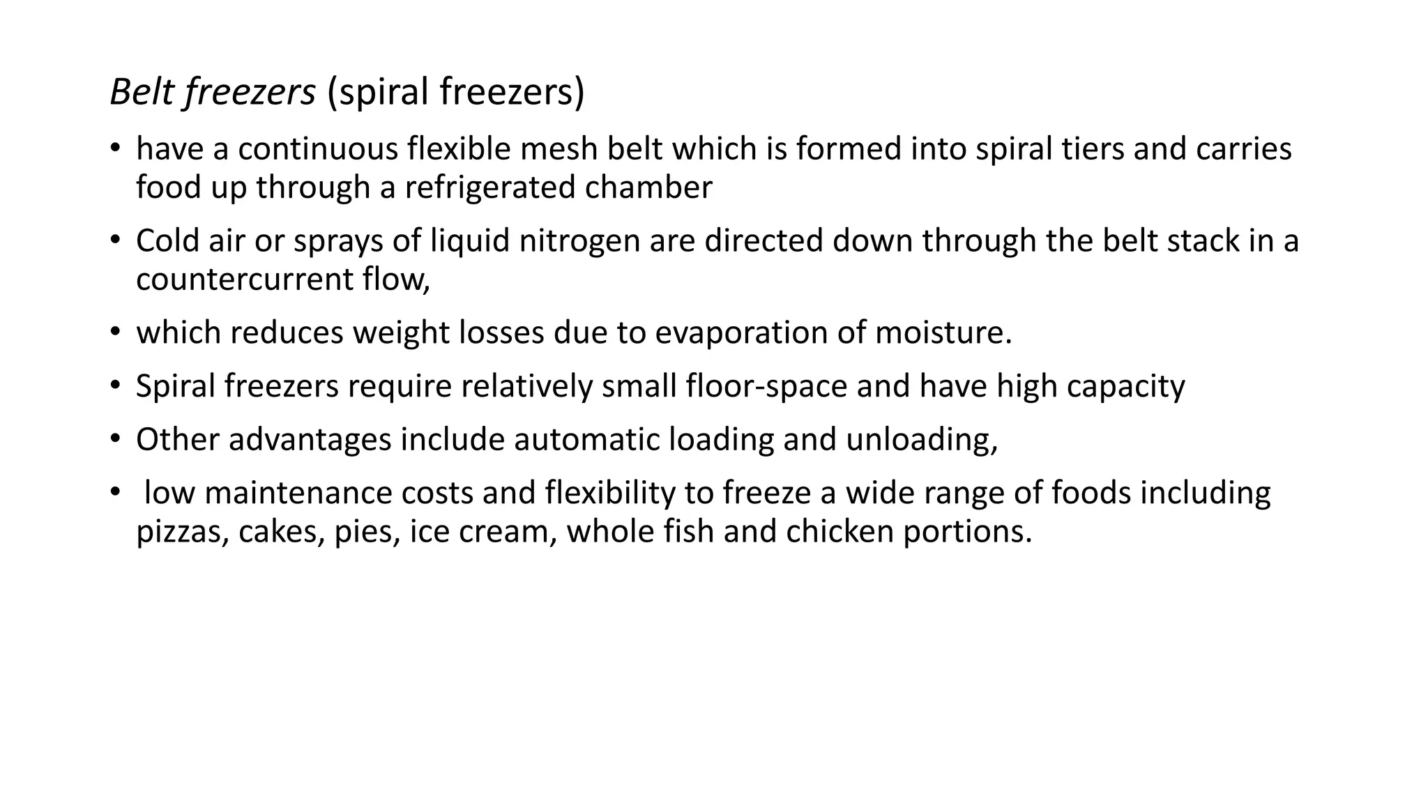 Freezing curve, freezing system & freezing time | PPTX