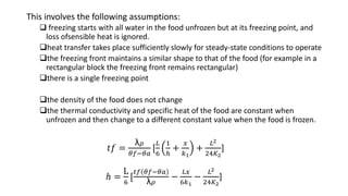 Freezing curve, freezing system & freezing time | PPTX
