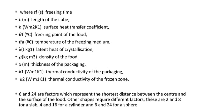 Freezing curve, freezing system & freezing time | PPTX