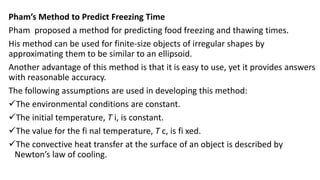 Freezing curve, freezing system & freezing time | PPTX