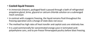 Freezing curve, freezing system & freezing time | PPTX