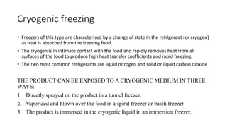 Freezing curve, freezing system & freezing time | PPTX