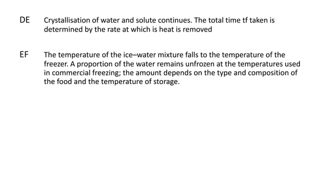 Freezing curve, freezing system & freezing time | PPTX