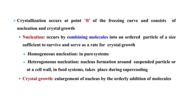 Freezing curve, freezing system & freezing time | PPTX