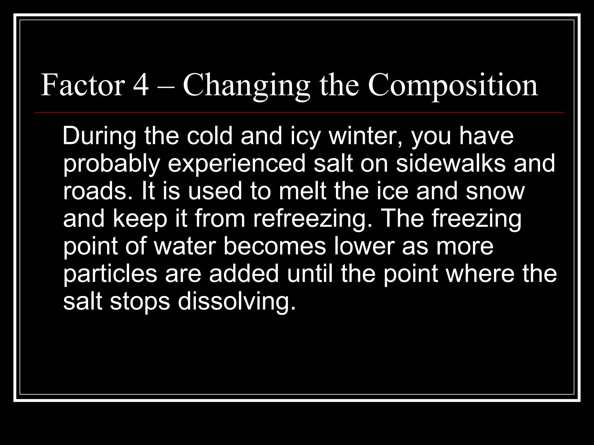 Freezing, melting, and evaporation | PPT