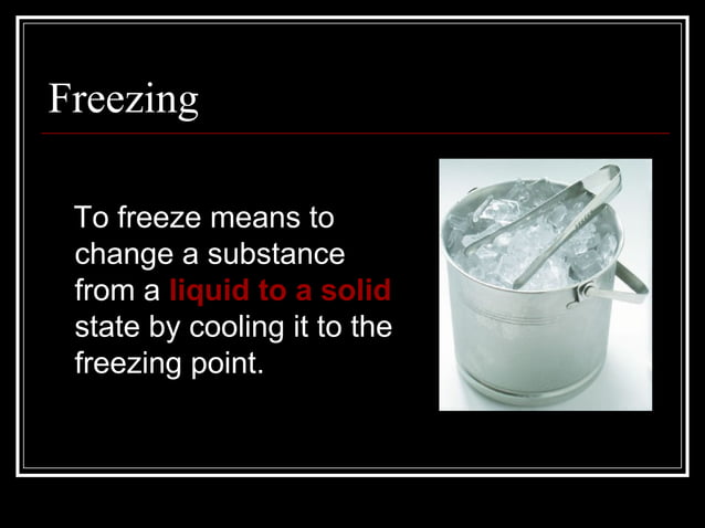 Freezing, melting, and evaporation | PPT | Weather | Science