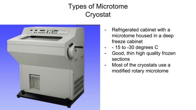 Freezing microtome_ cryostat.pptx | Chemistry | Science