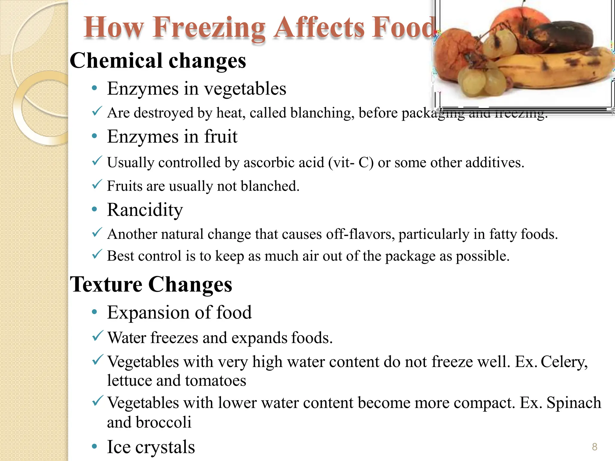 freezingoffruitsandvegetables.pptx | Chemistry | Science