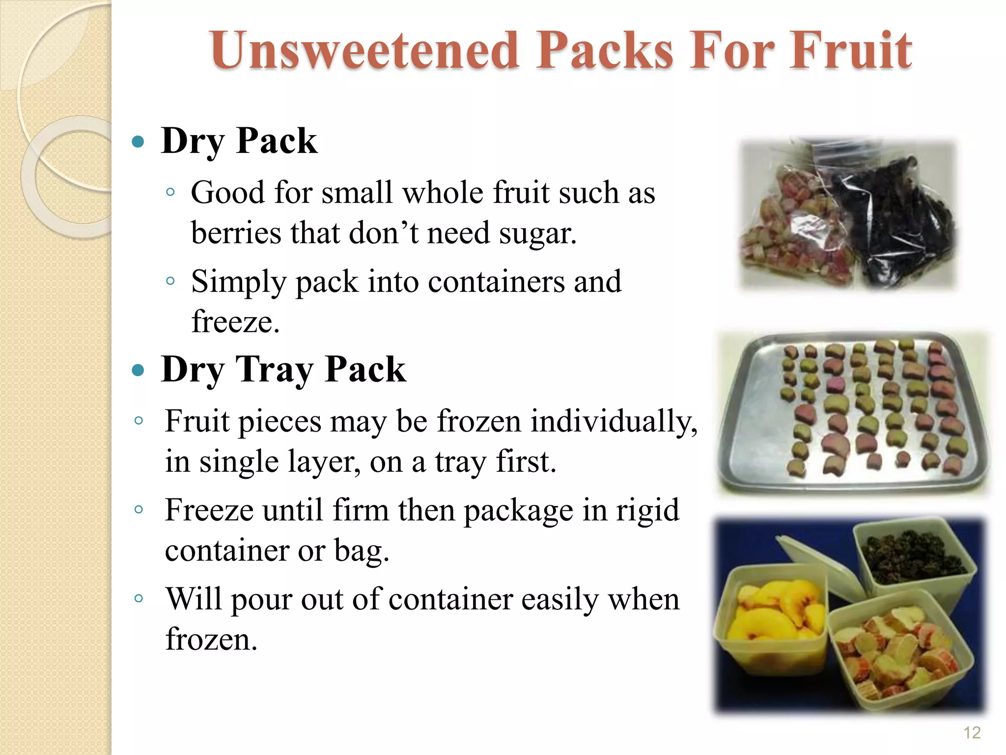 Freezing of fruits and vegetables | PPTX