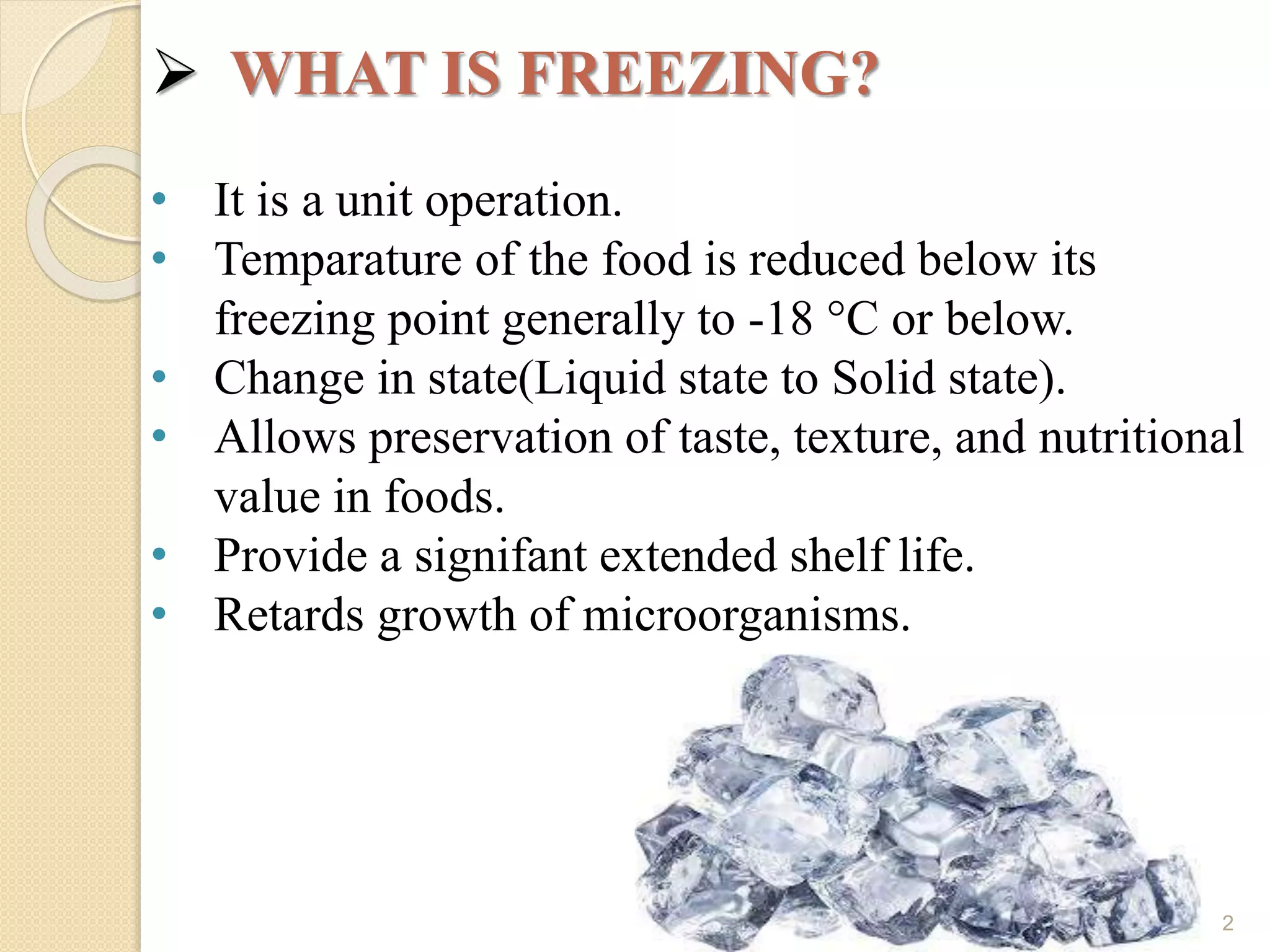 Freezing of fruits and vegetables | PPTX