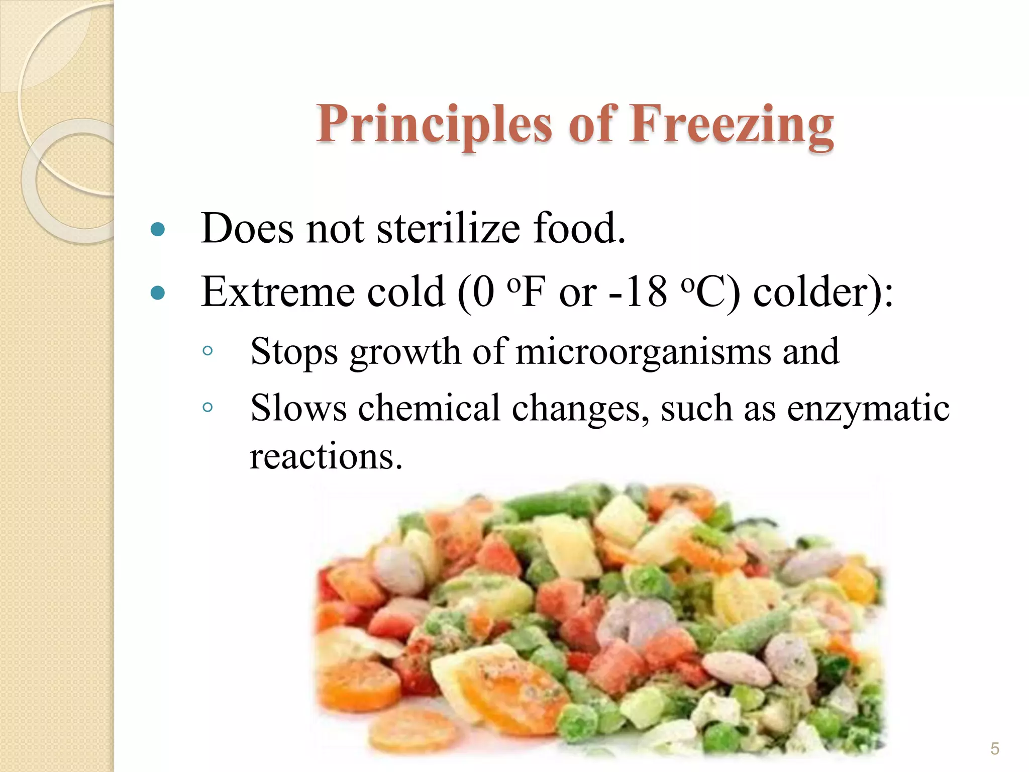 Freezing of fruits and vegetables | PPTX