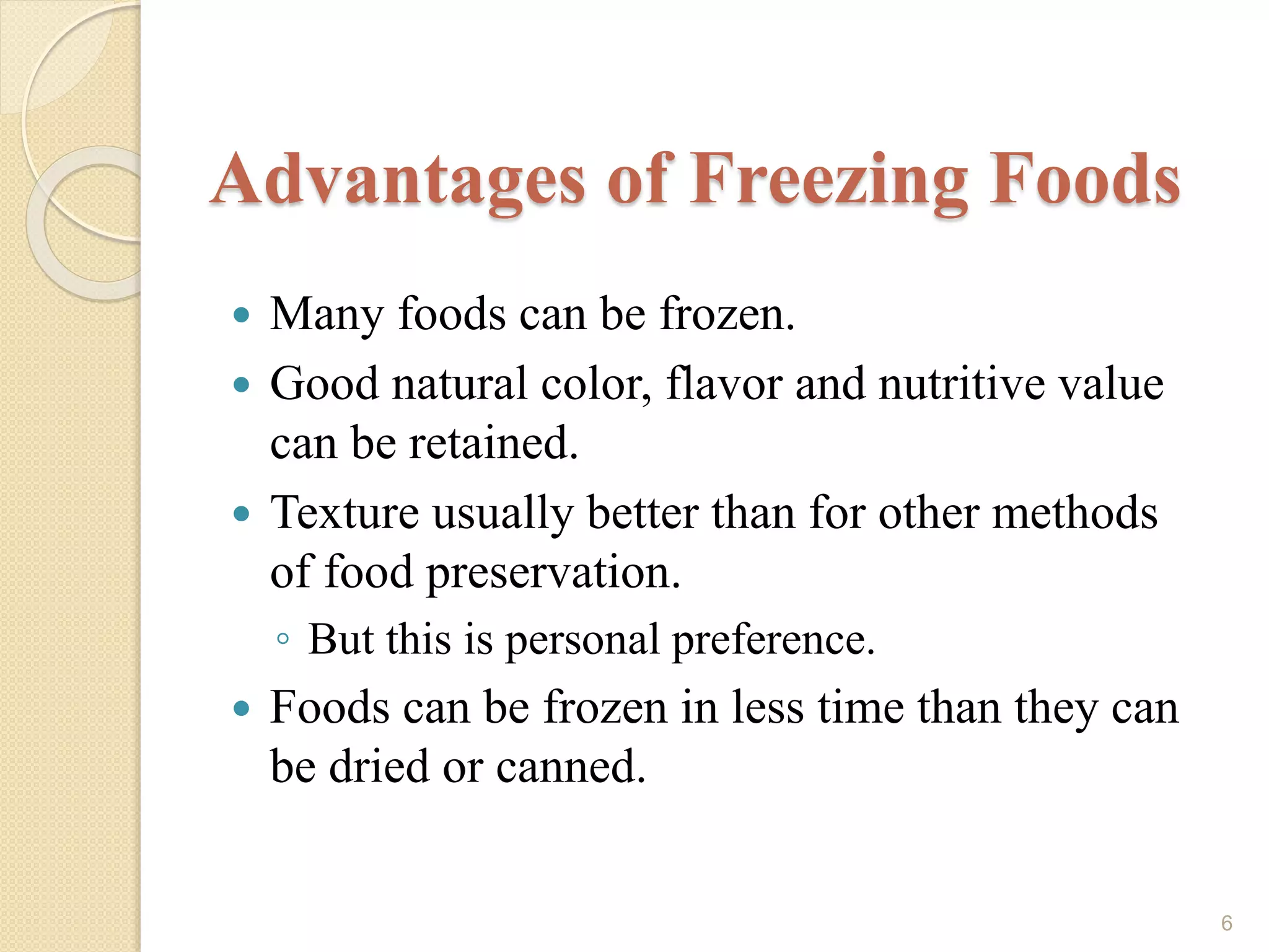 Freezing of fruits and vegetables | PPTX